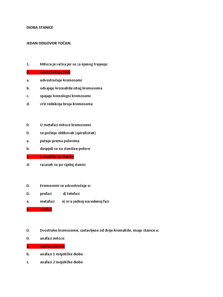 Dioba Stanice Odgovoreno | PDF