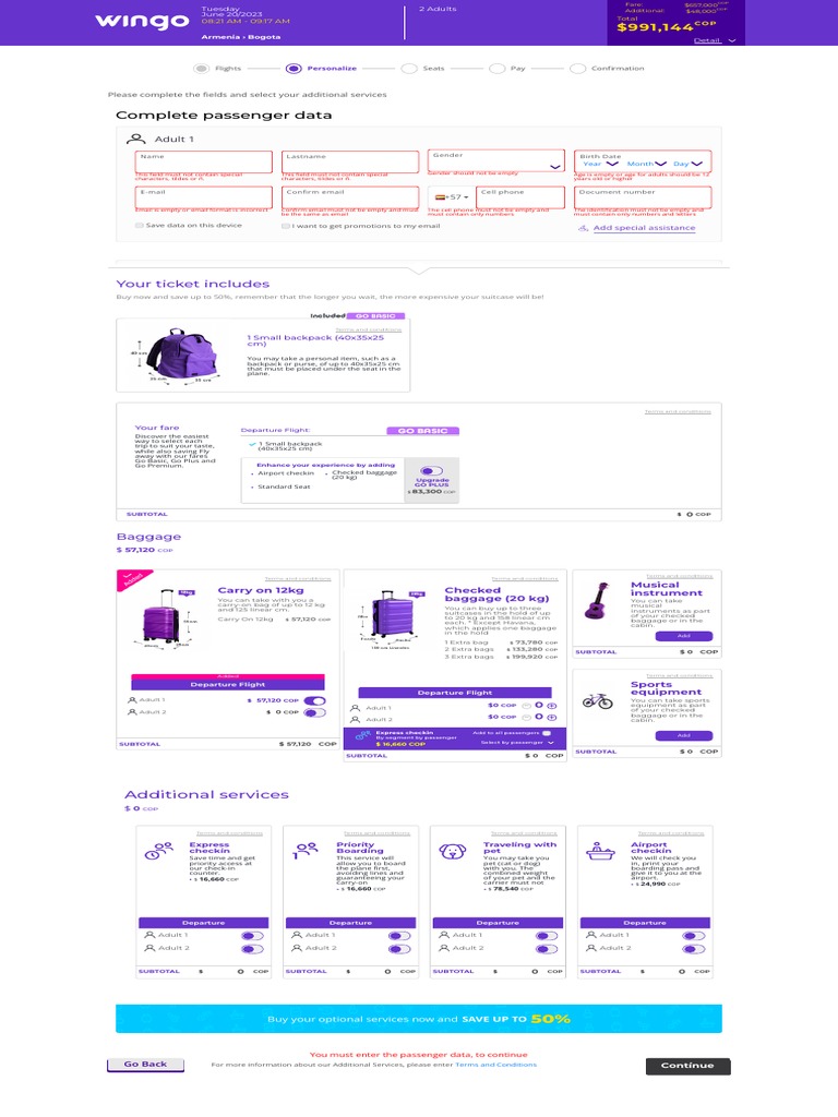 Wingo | PDF | Baggage | Aviation