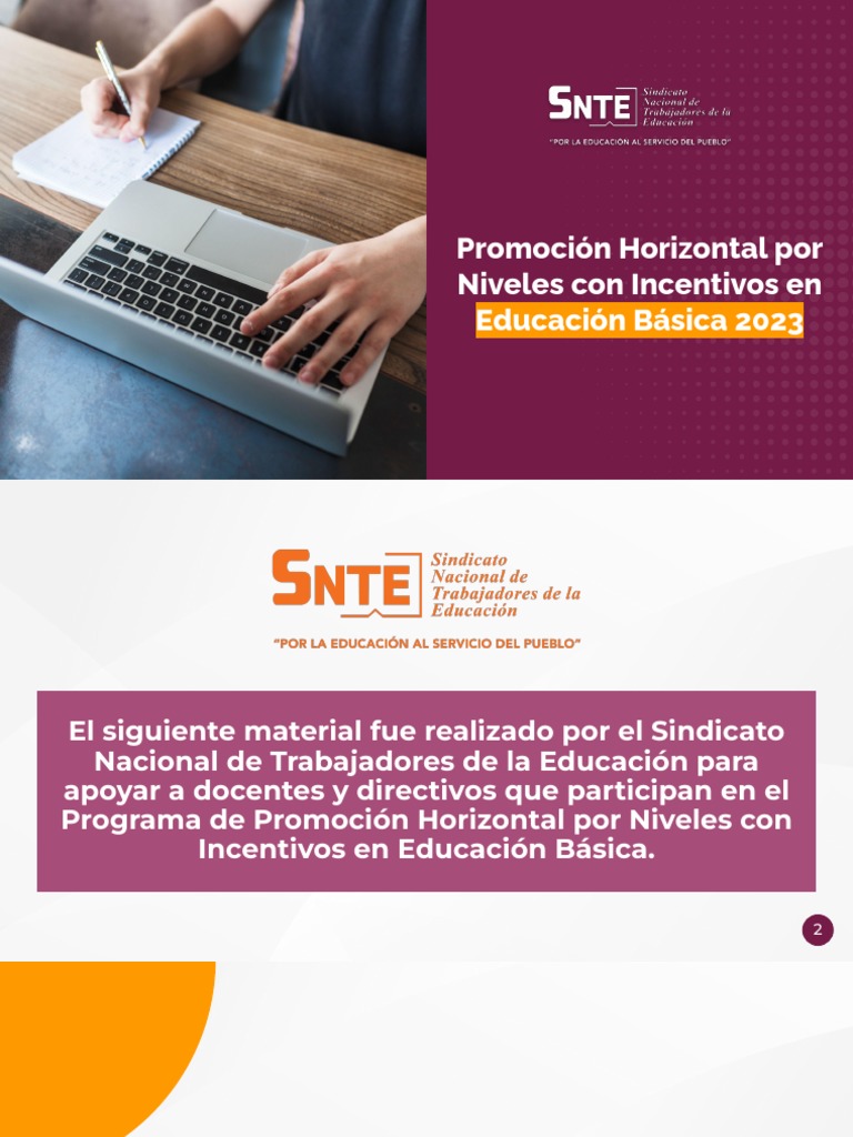V2-Promocion Horizontal Por Niveles Con Incentivos en Educacion Basica 2023-Material de Estudio ...