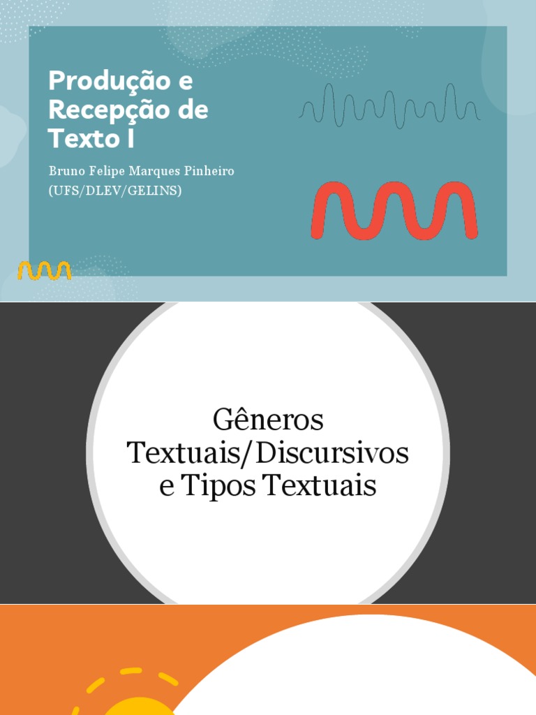 Gêneros Discursivos-Textuais e Tipos Textuais | PDF | Comunicação ...