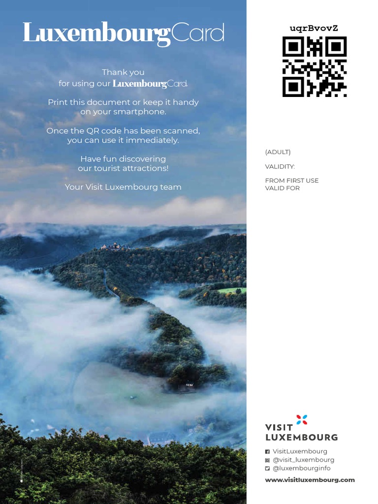 Luxembourg Card 1 | PDF