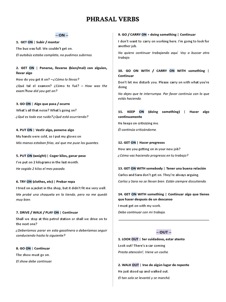 Phrasal Verbs B2 Pdf 