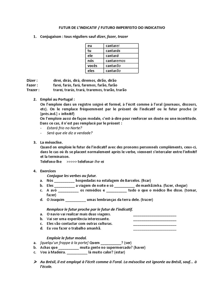 Futuro Indicativo | PDF