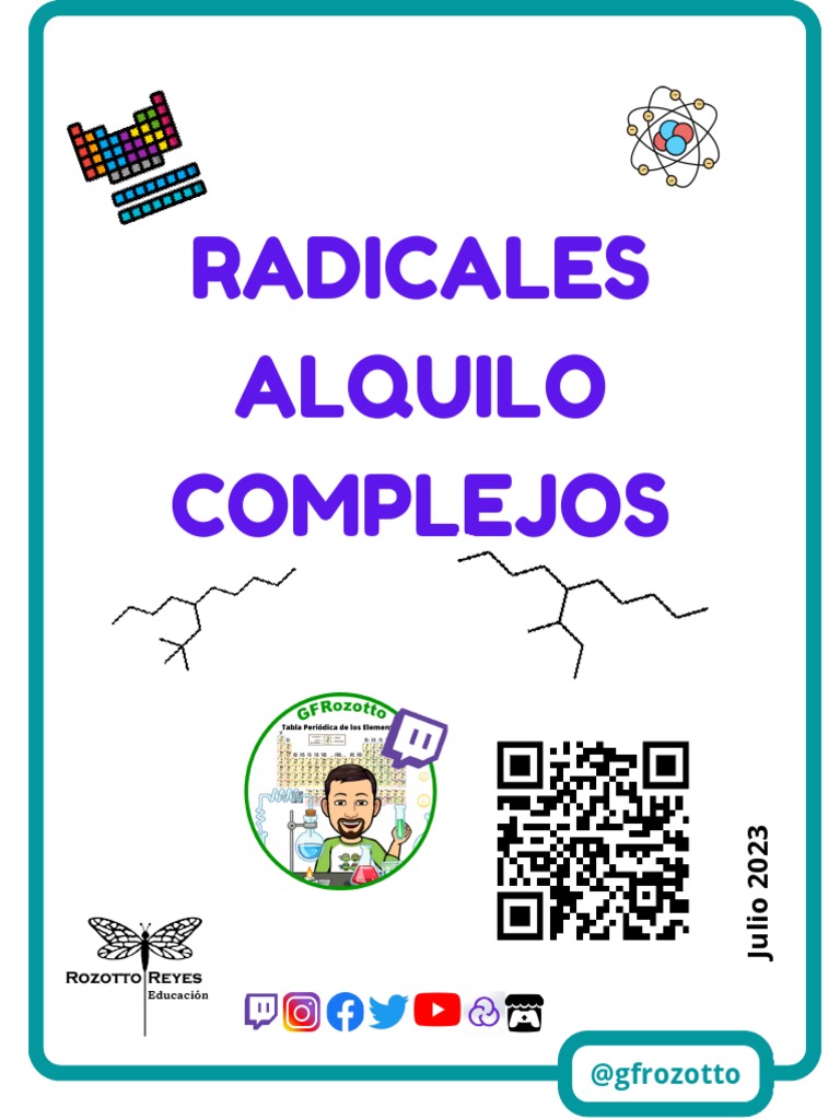 Radicales Alquilo Complejos | PDF | Química | Química Orgánica