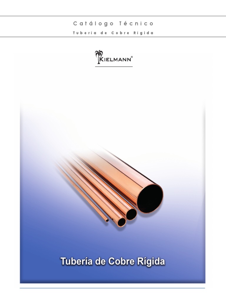 Catálogo Técnico. Tubería de Cobre Rígida | PDF | Cobre | Tubería (transporte de fluidos)