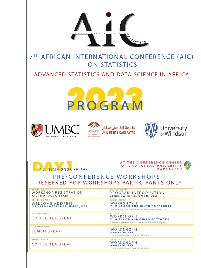 7th AIC Program | PDF | Mathematical Analysis | Applied Mathematics