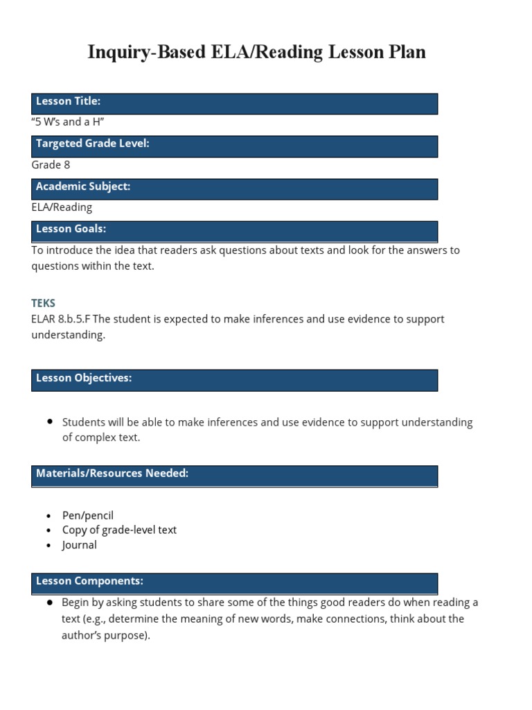 Lesson Plan 1 Finalized | PDF | Lesson Plan Lesson Plan 1 Finalized | PDF | Lesson Plan