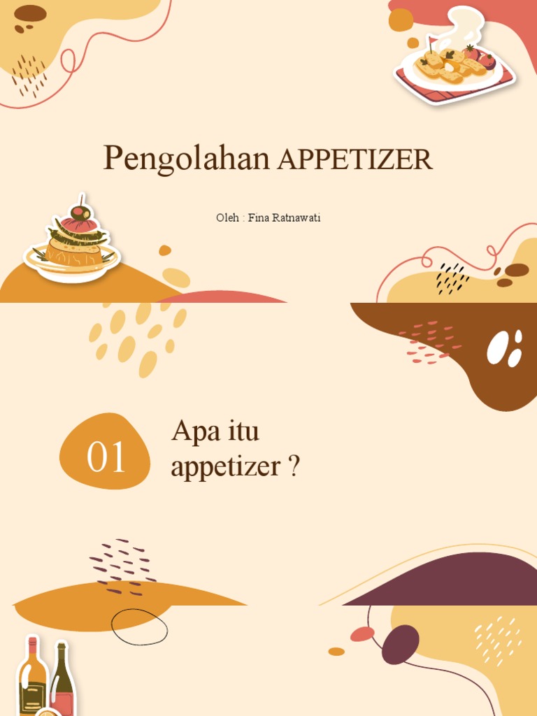 Appetizer | PDF | Memasak, Makanan, & Anggur