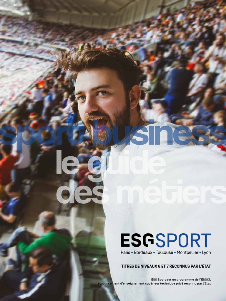Métiers du Sport Business : Guide ESG | PDF | Commercialisation | Des ...