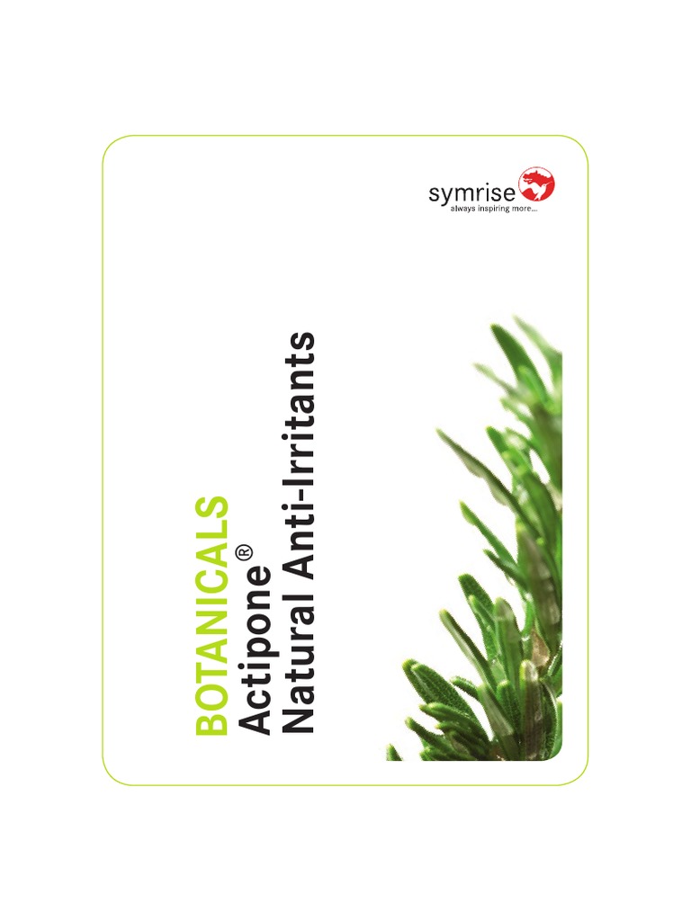 Symrise - Actipone Natural Anti-Irritants | PDF | Inflammation | In Vitro Symrise - Actipone Natural Anti-Irritants | PDF | Inflammation | In Vitro