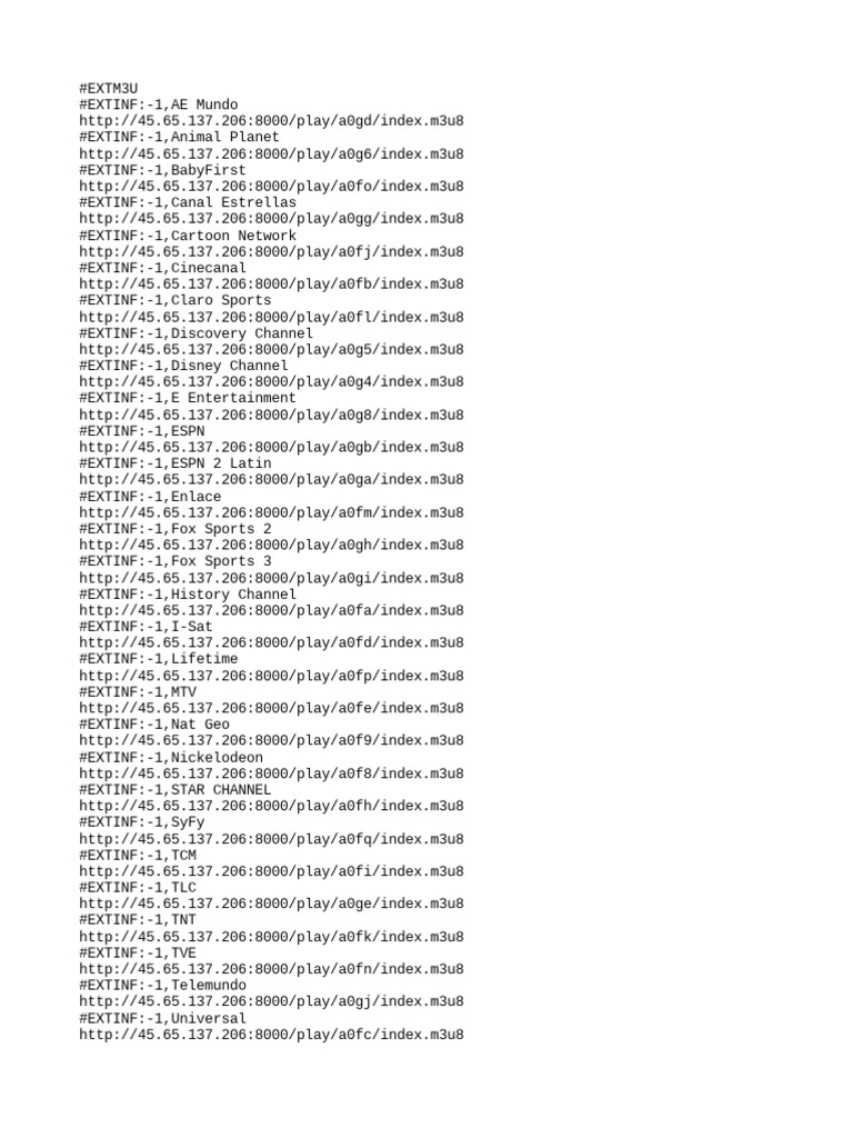 Lista 2 | PDF | Video | Cable Television