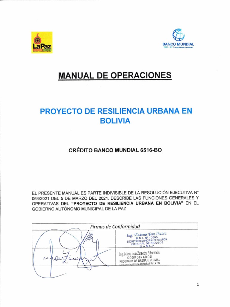 Manual Operativo Banco Mundial - Febrero 2021 | PDF | Finanzas y ...