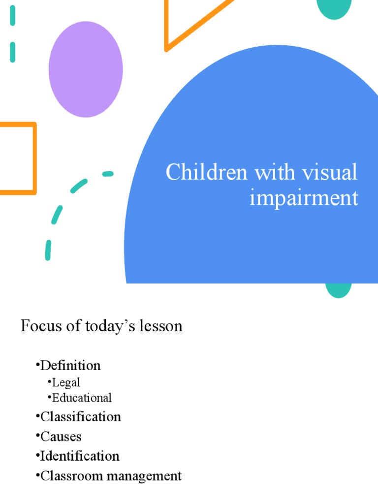 Children With Visual Impairment | PDF | Visual Impairment | Visual ...