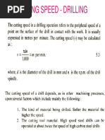 Cutting Speed Chart | PDF | Bronze | Steel