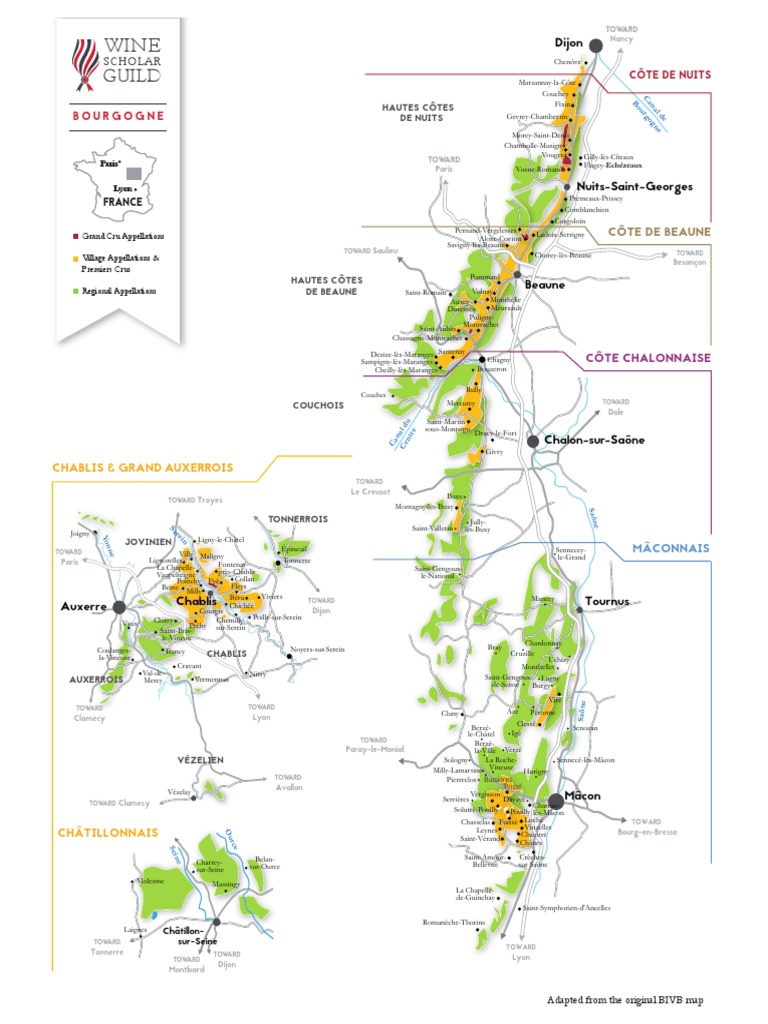 Bourgogne Map | PDF