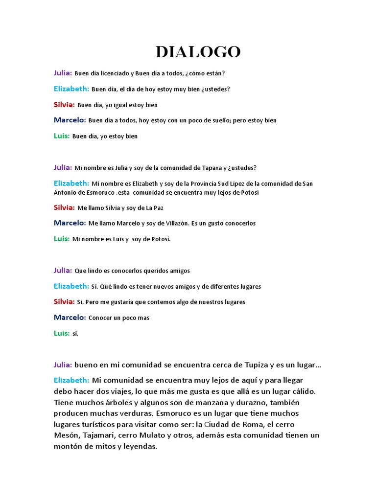 DIALOGO | PDF