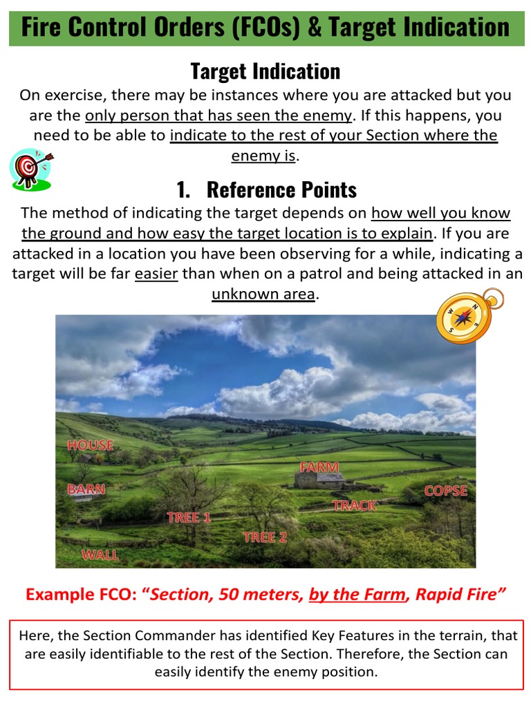 Fire Control Orders (FCOs) & Target Indication | PDF