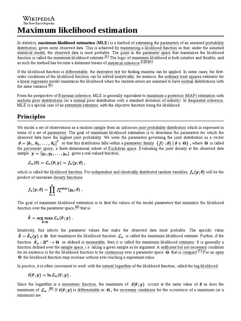 Maximum Likelihood Estimation | PDF Maximum Likelihood Estimation | PDF