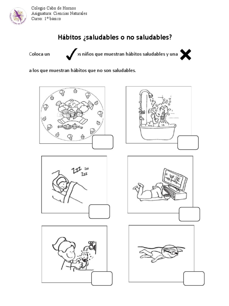 Actividades sobre Hábitos Saludables para Niños | PDF | Salud y bienestar