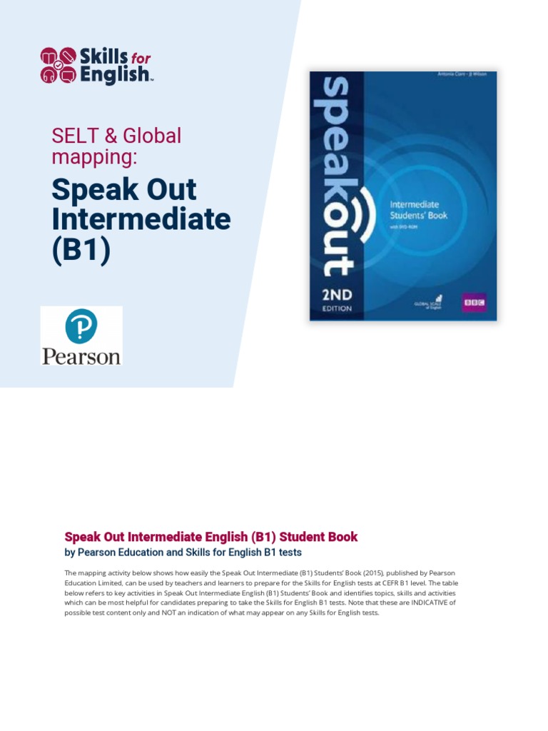 SfE Speak Out Intermediate B1 | PDF | English Language | Language Education