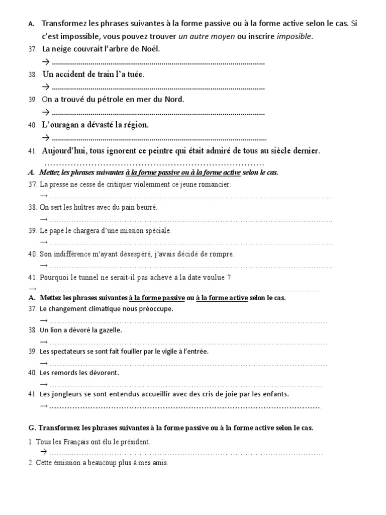 La Forme Passive1 | PDF