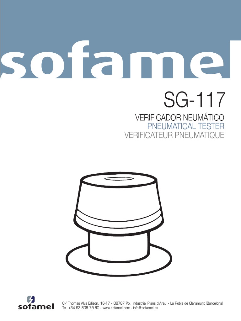 Ficha Tecnica Verificador Nuematico - Sofamel | PDF | Électricité | Électrotechnique