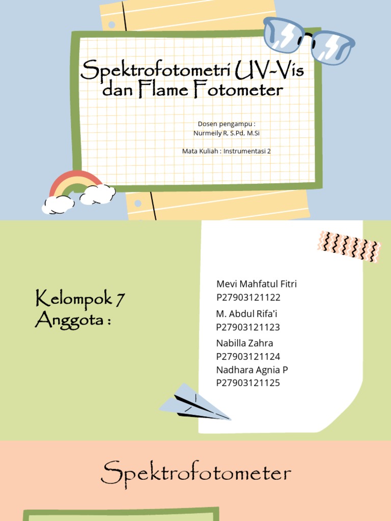 Kel 7 Spektrofotometer UV-Vis Dan Fotometer | PDF | Sains & Matematika ...
