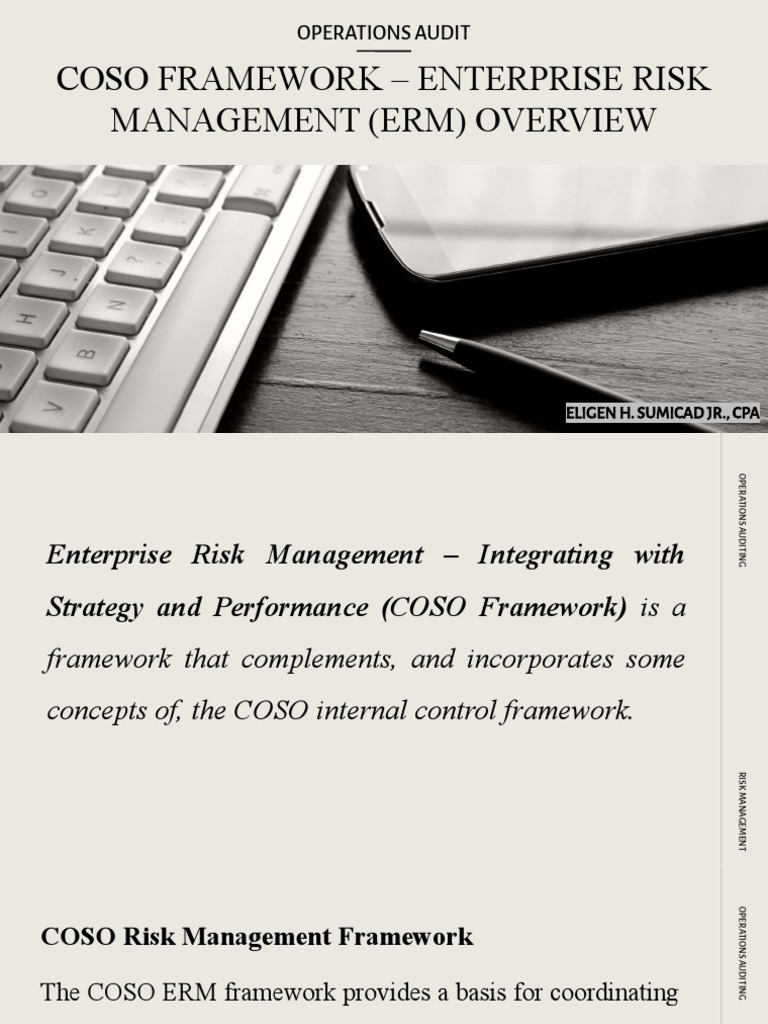 5 COSO Framework Enterprise Risk Management ERM Overview | PDF | Risk ...