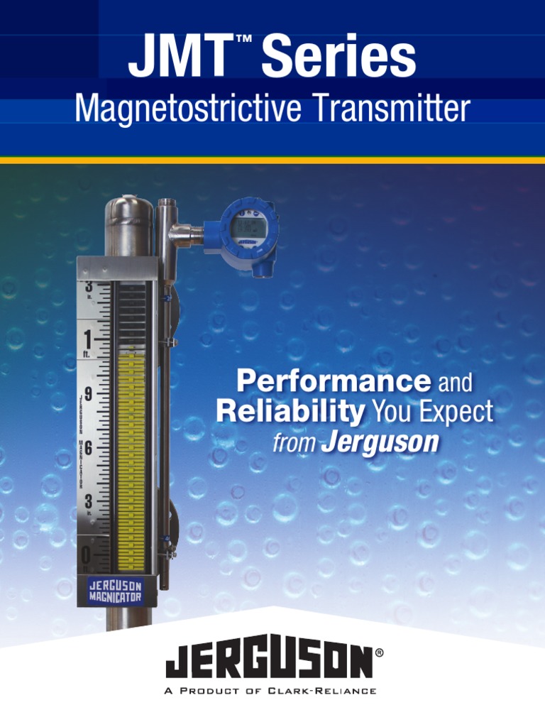 Partida 1 y 2. LI-10411A LI-10413A Transmisor Jerguson JMT Series Magnetostrictive Transmitter ...
