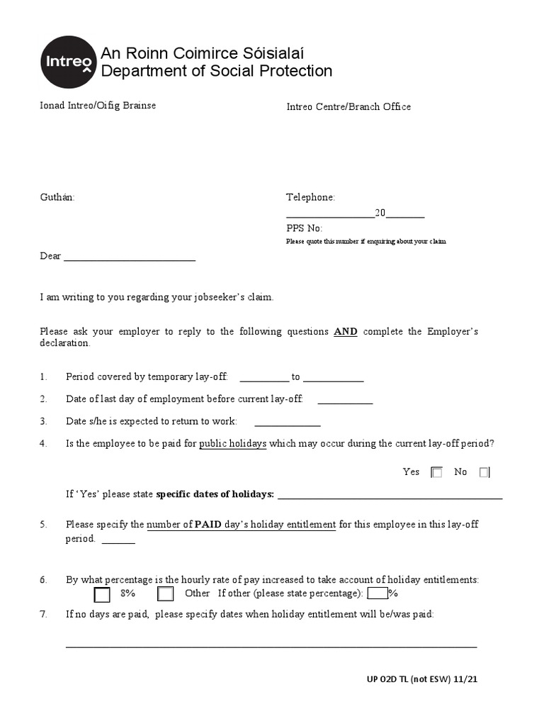 UP 02D TL (Not ESW) 11-21 - Temporary Lay-Off Holiday Pay - PDF ...