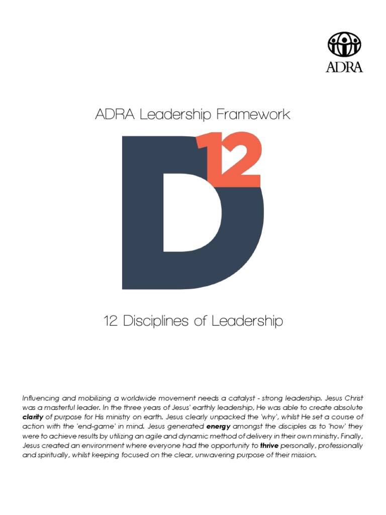 ADRA Leadership Framework | PDF | Mentorship | Leadership