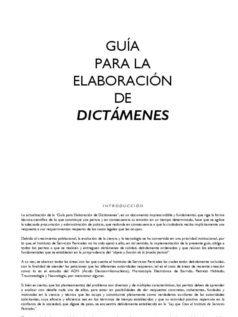 Guia para La Elaboracion de Dictamenes | PDF | Derecho