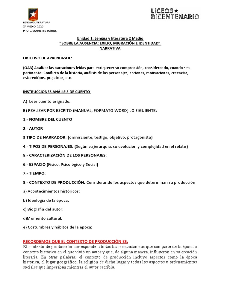 Trabajo de Análisis de Cuentos | PDF