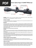 SWAROVSKI OPTIK Ballistic Program - Help PDF | PDF | Telescopic Sight | Military Technology