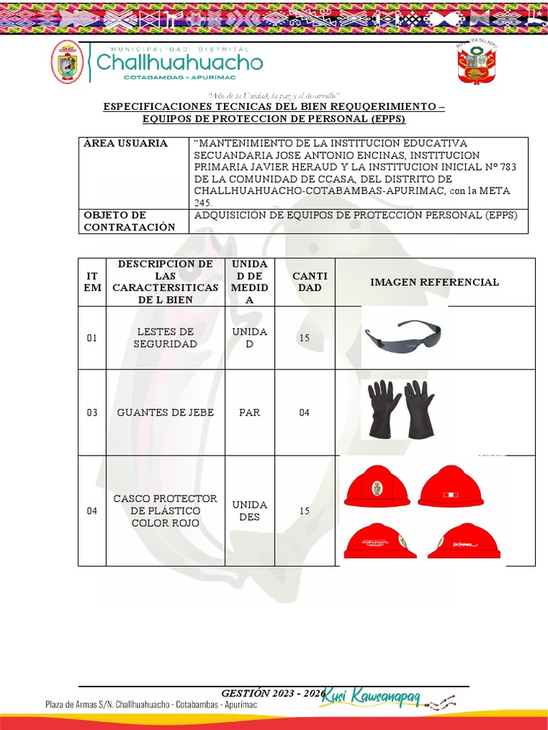 TDR DE LOS EPPS Obrero | PDF | Economias