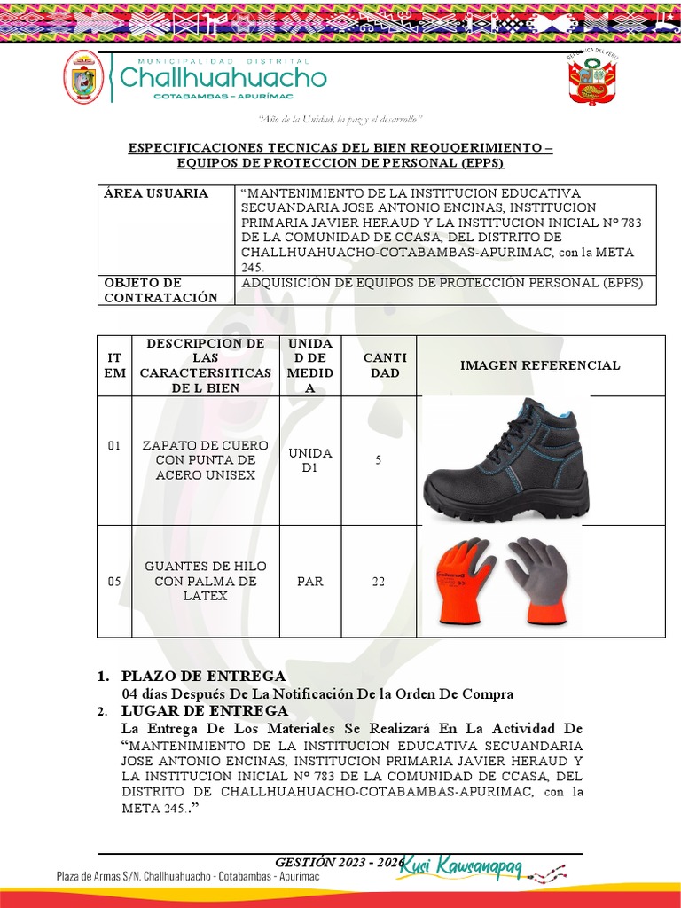 TDR DE LOS EPPS Obrero 3 | PDF | Economias