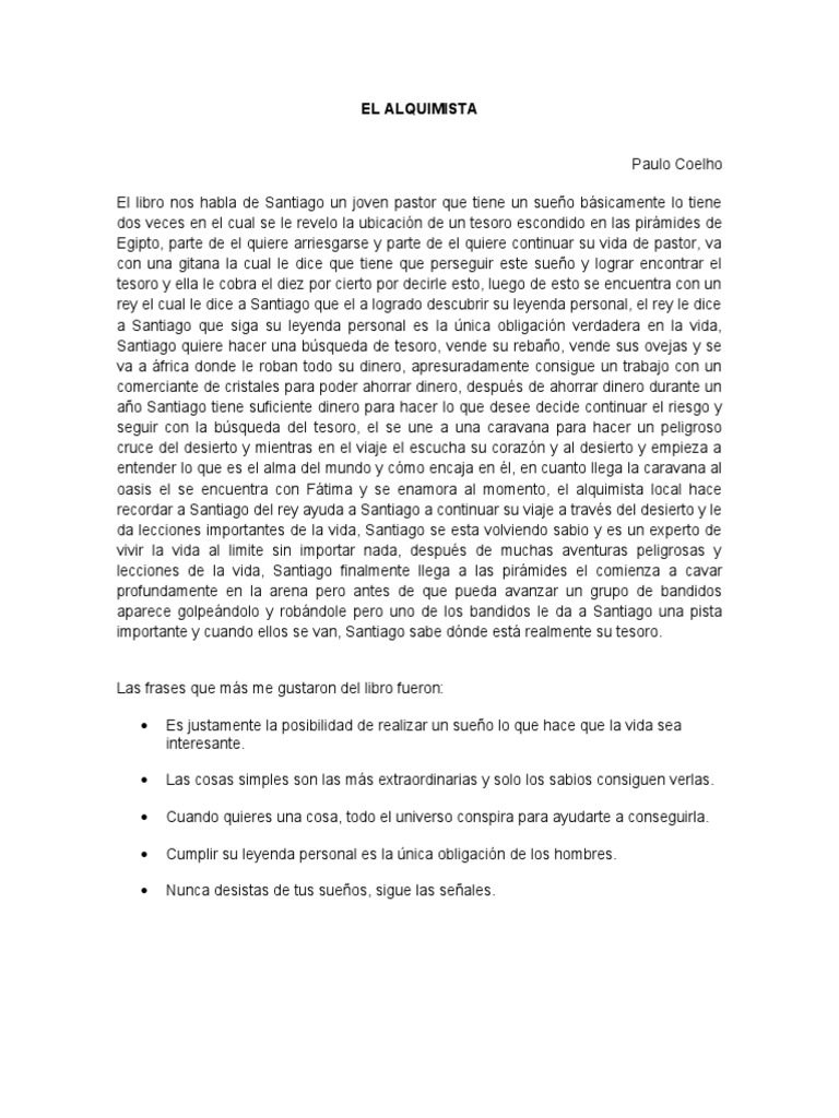 El Alquimista | PDF