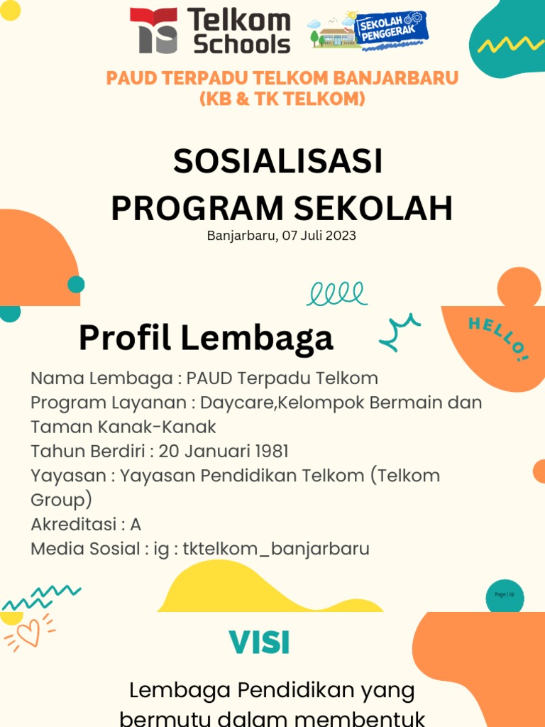 Materi Sosialisasi Program Sekolah | PDF