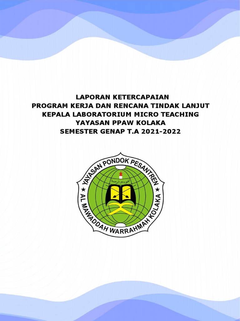 Laporan Program Kerja Lab Microteaching | PDF
