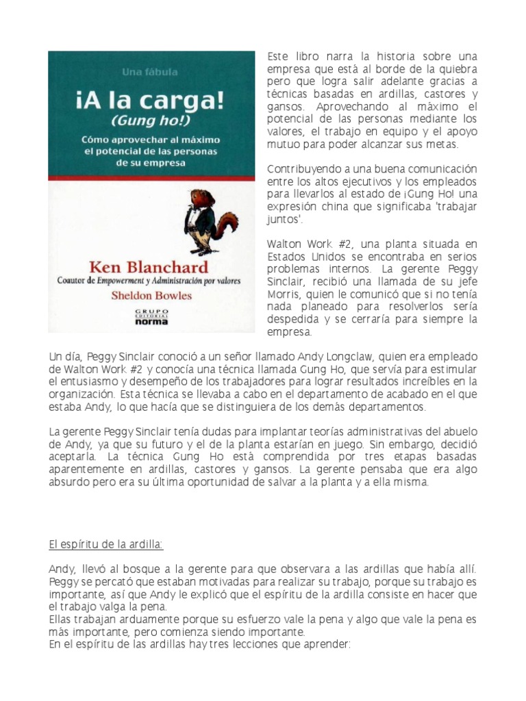Resumen Del Libro A La Carga | PDF