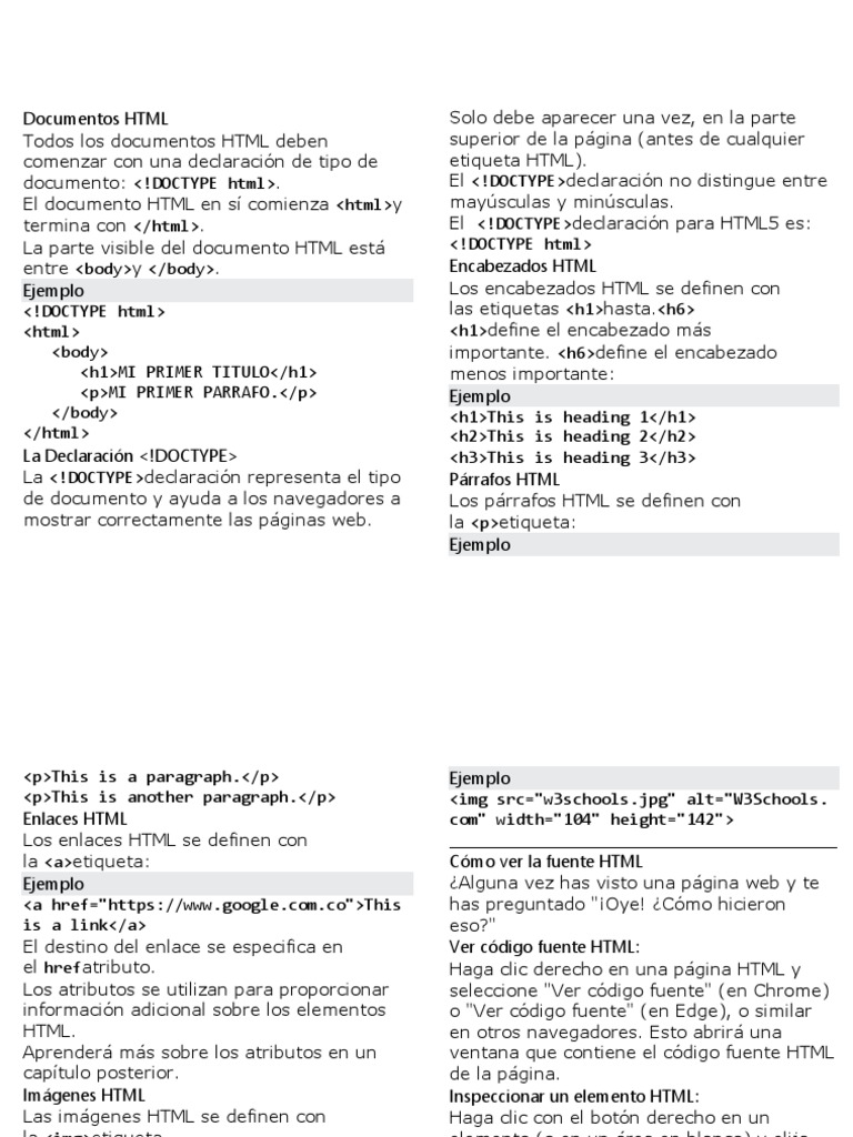 Teoria HTML | PDF | HTML | Hipervínculo