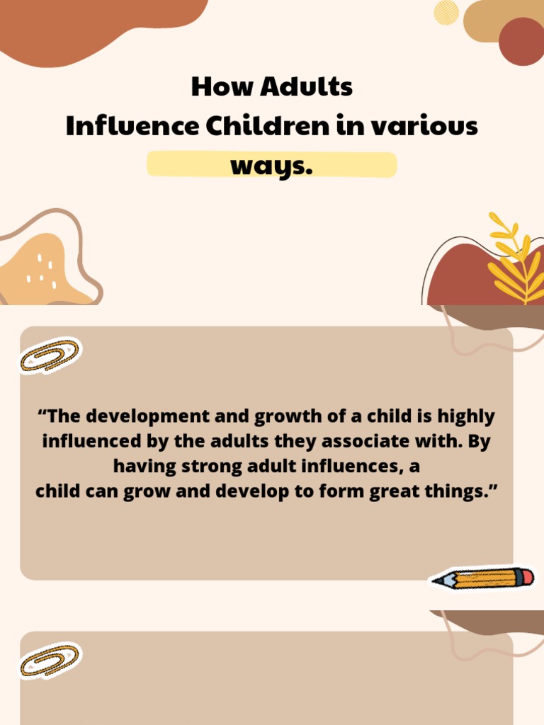 How Adults Influence Children In Various Ways Pdf Cognitive