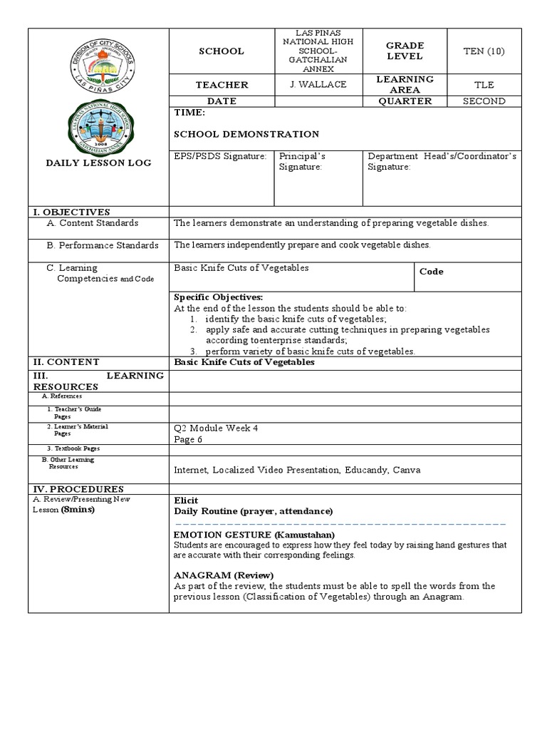 Inset Demo Pdf Learning Vegetables
