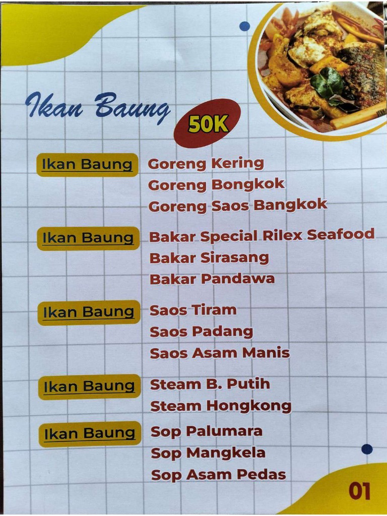 Sea Food - Rilex Resto Indonesia | PDF