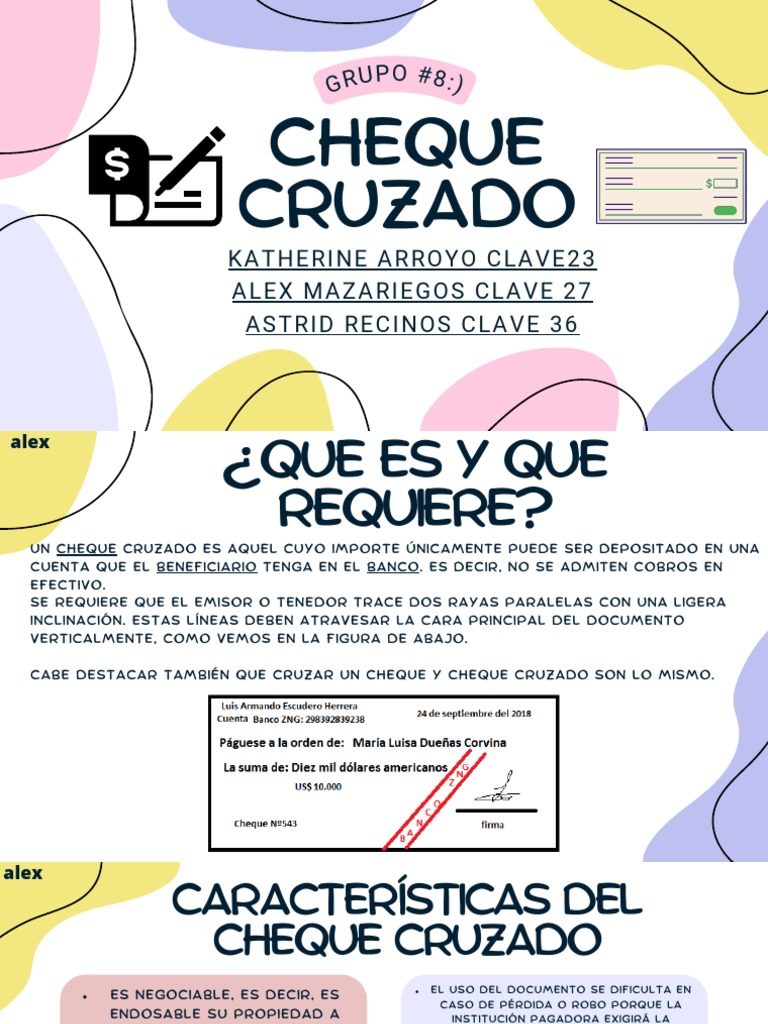 Cheque Cruzado | PDF | Cheque | Bancos