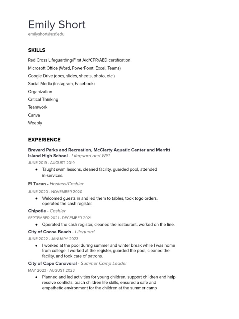 Resume 2023 1 | PDF | Career & Growth