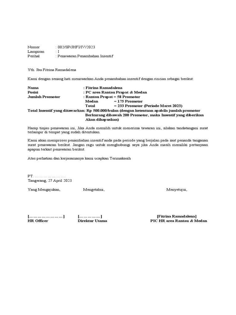 Offering Letter | PDF