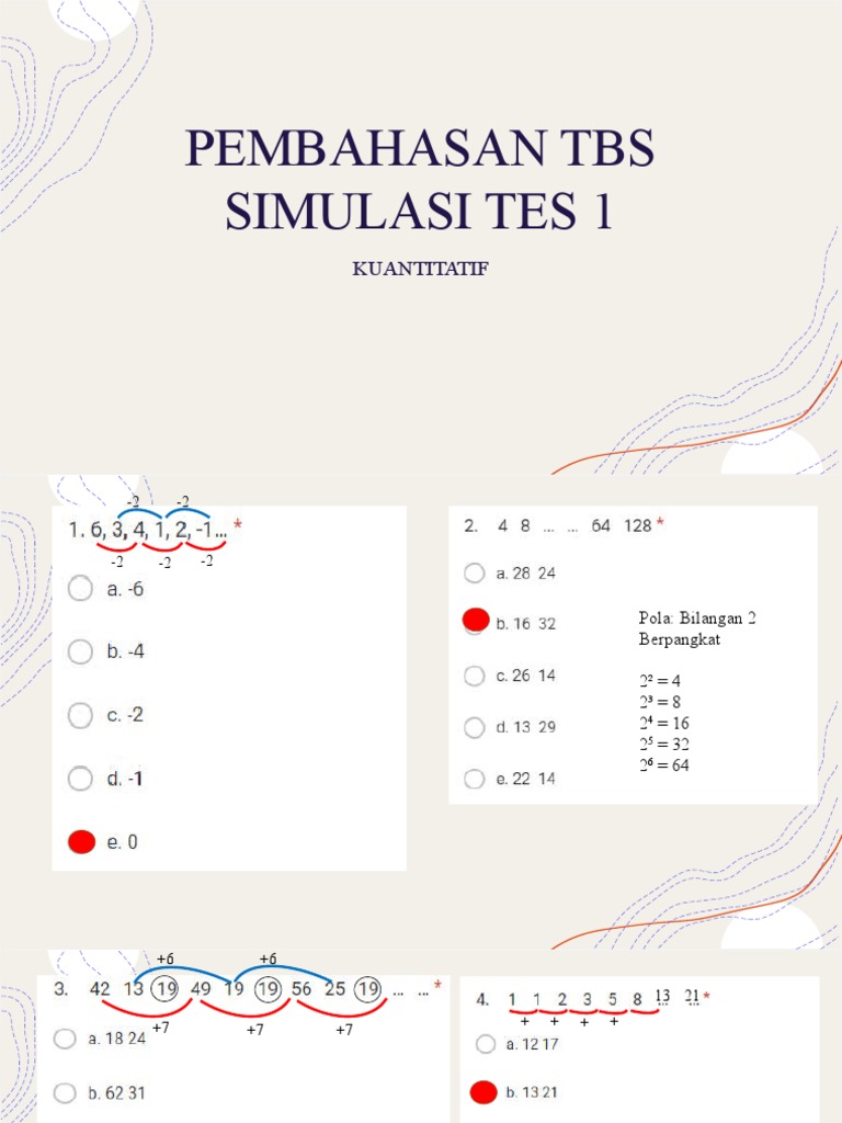 Pembahasan TBS Simulasi 1 | PDF