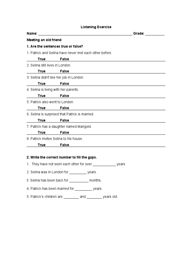 Listening Task - 2 | PDF | Language Arts & Discipline | Foreign Language Studies