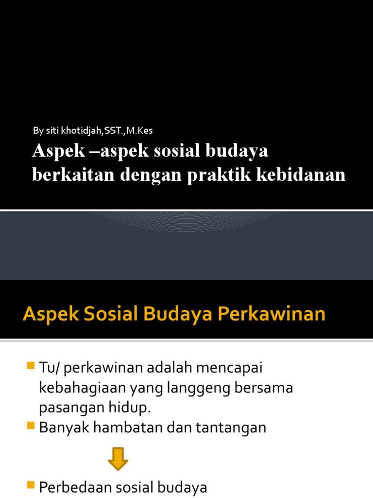 Aspek - Aspek Sosial Budaya | PDF